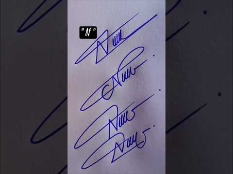 N letter signature 🖋️DM to order your Professional Signature ✍🏻