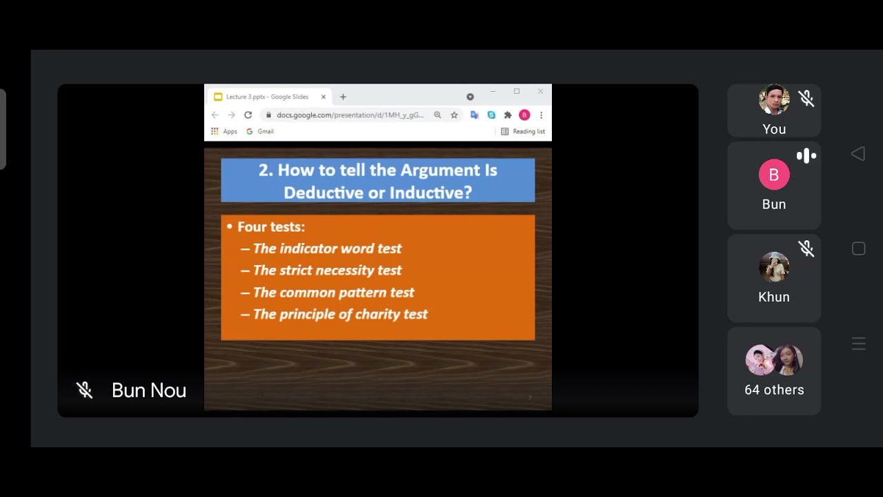PHL104, Chapter 3 : Basic logical concepts