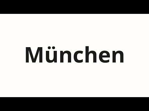 How to pronounce München