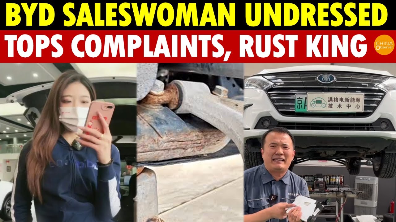 BYD Saleswoman Undressed in a Livestream. BYD Tops Complaints, Known as ...