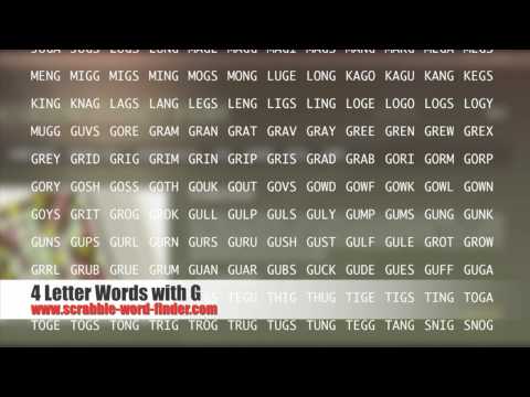 4 letter words with G