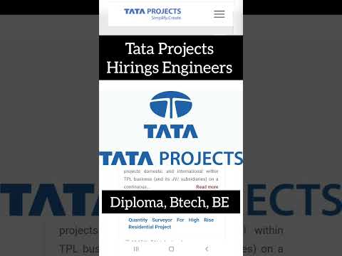 Tata Projects Hirings Engineers... Apply Link👉 Comments #engineeringjobs #mncjobs #latestjobs #jobs