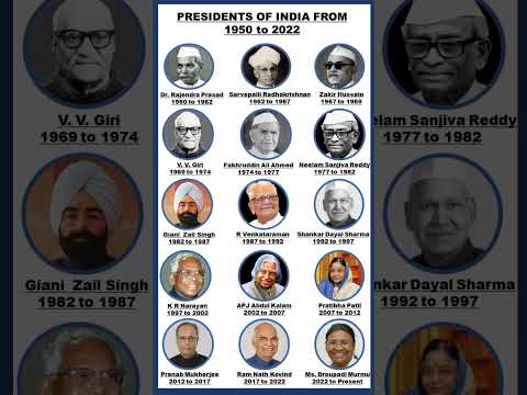 presidents of India from 1950 to 2022. #president #india #competativeexamvideos