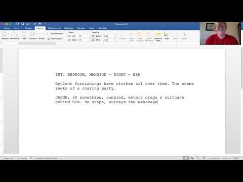 Formatting in Word for Screenwriters