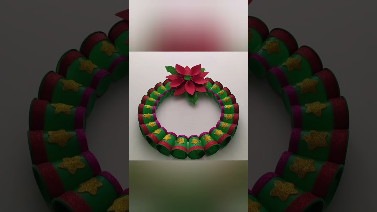 4 ideas for Xmas from Cup plastic #diy