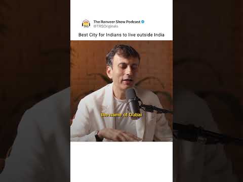 Best City for an Indian to Live Outside India ft. Top Economist Ruchir S #shorts