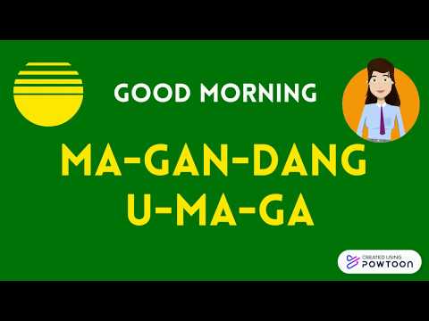 SMART FILIPINO: How to say Good Morning in Filipino | Learn the Filipino Way