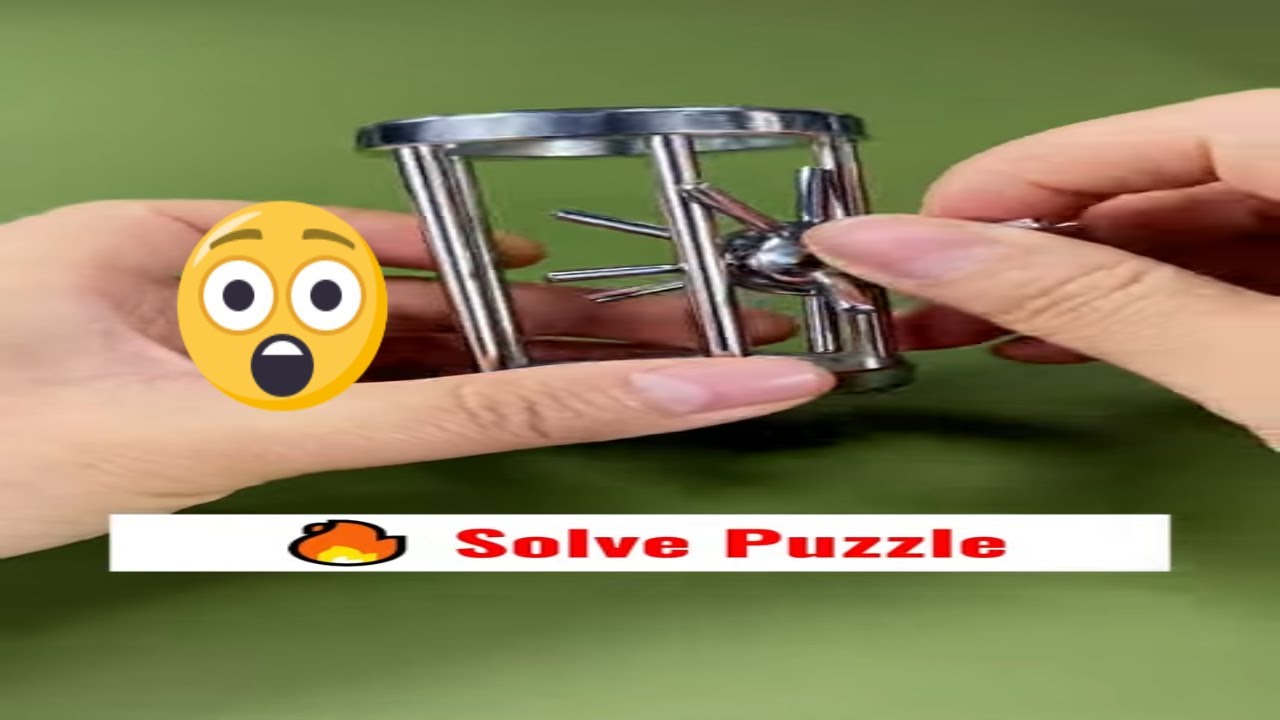 Solve Hedgehog Metal Cage Lock Cast Puzzle #solve #puzzles #shorts