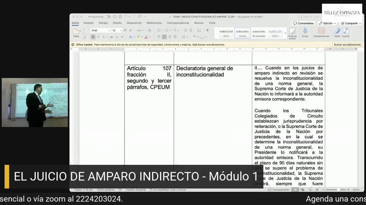El juicio de amparo indirecto - Módulo 1