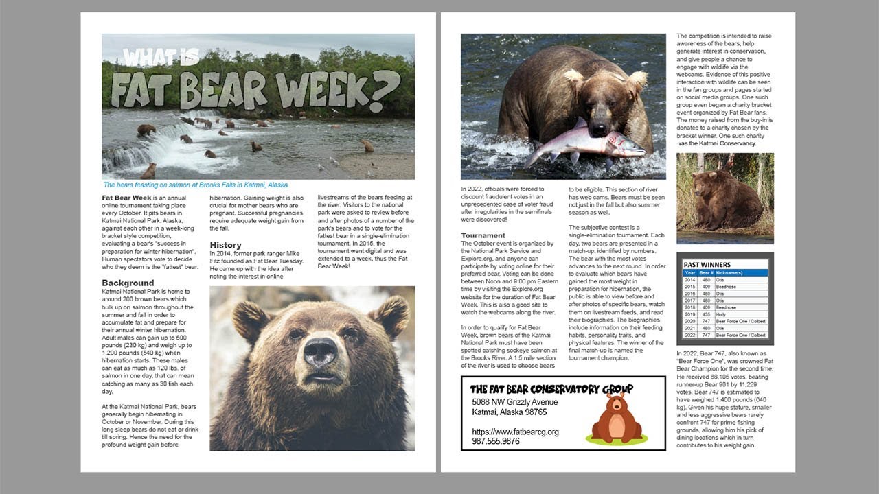 Photoshop 05N - Typography: Fat Bear Flyer PDF