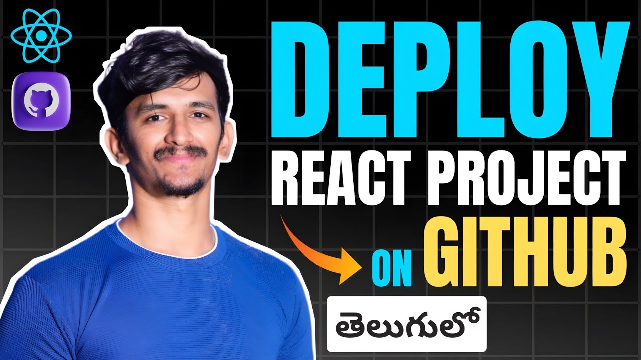🚀 Deploy React JS Project on GitHub Pages Step by Step in Telugu | React App Hosting in Telugu