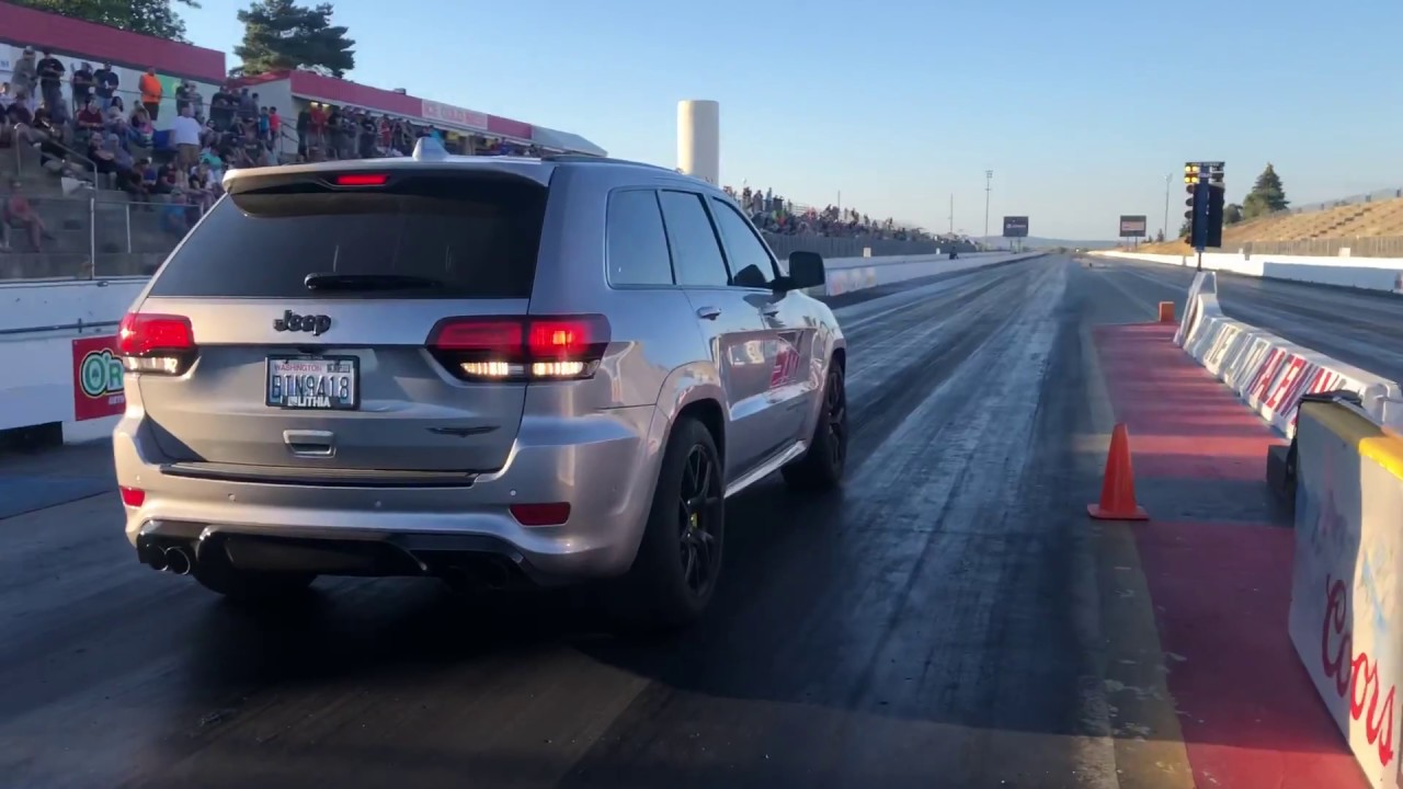 Boosted Challenger Scat Pack Drag Races Modded Jeep Trackhawk, America ...