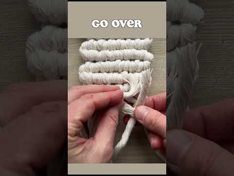 Cord TOO SHORT!!! Double Half Hitch Knot HOW TO ADD LENGTH. #macrametutorial #macramecordtooshort