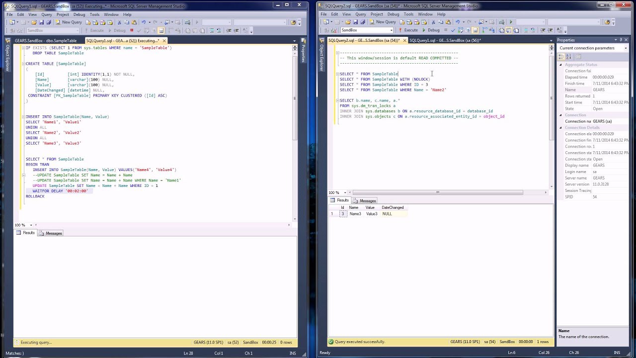 MSSQL - Understanding Isolation Level by Example (Read Uncommitted)