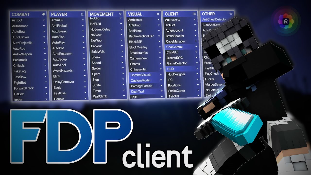 1.8.9 Minecraft Hacks | FDP Client (Free Download)