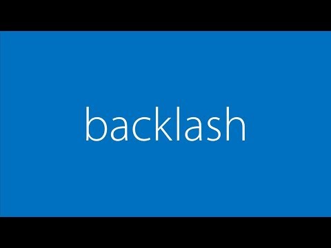 Word of the Day - backlash