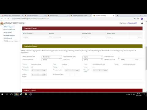 How to apply Conversion request by citizen in Karnataka