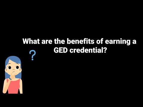 What are the benefits of earning a GED credential?