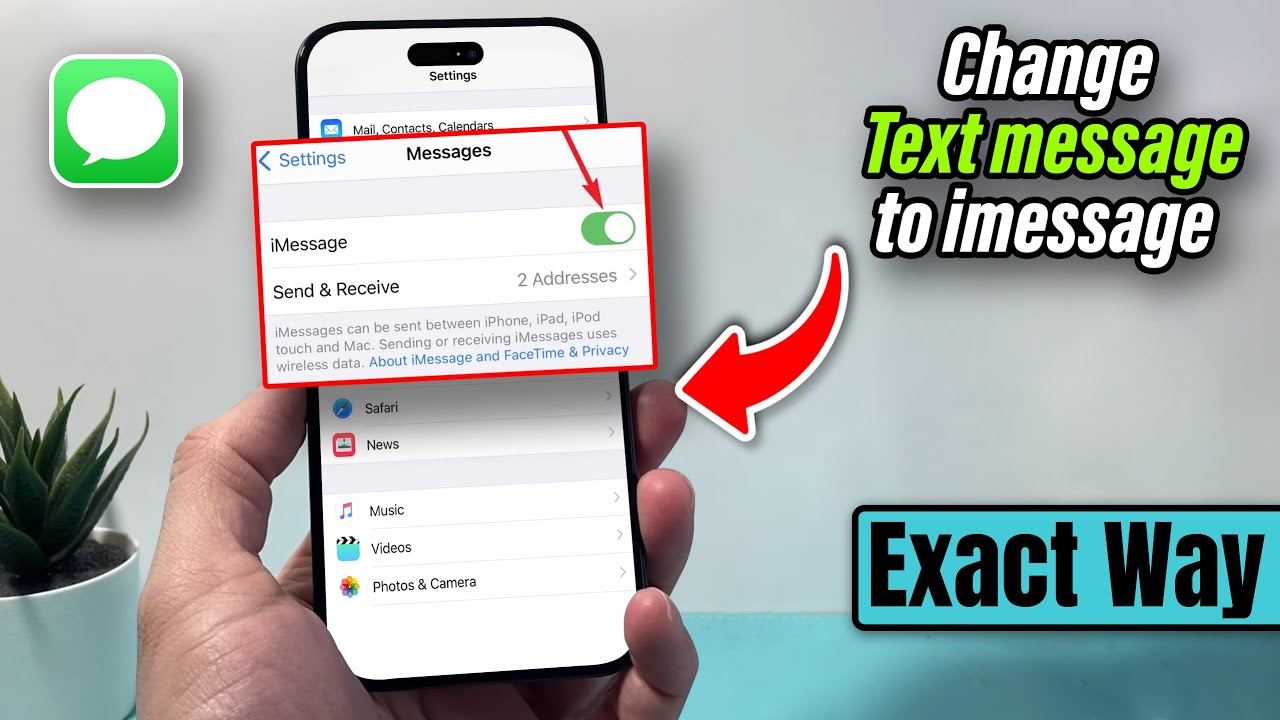How to change text message to imessage - Full Guide