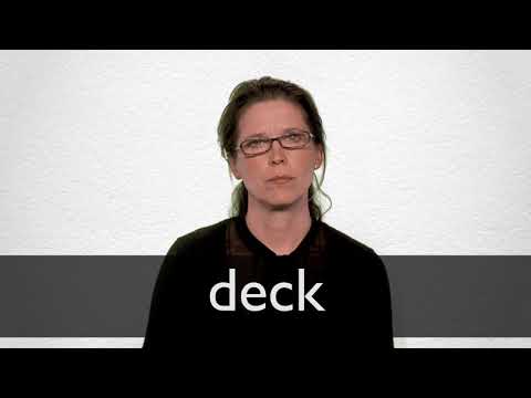 DECK - Meaning & Translations | Collins English Dictionary