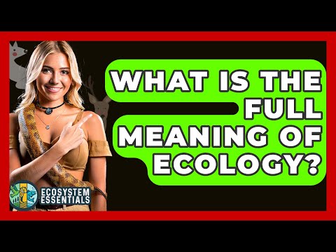 What Is The Full Meaning Of Ecology? - Ecosystem Essentials