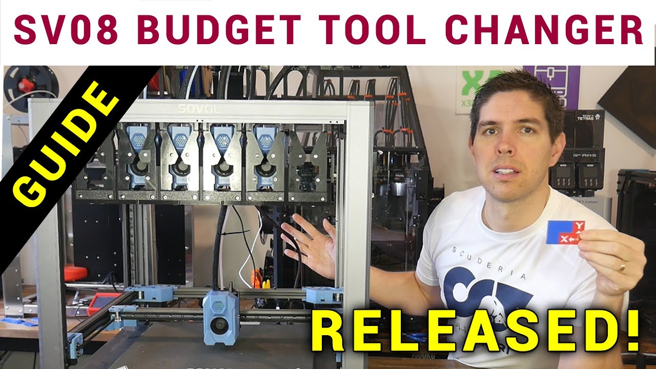 Sovol SV08 budget open source toolchanger instructions - Supercut!