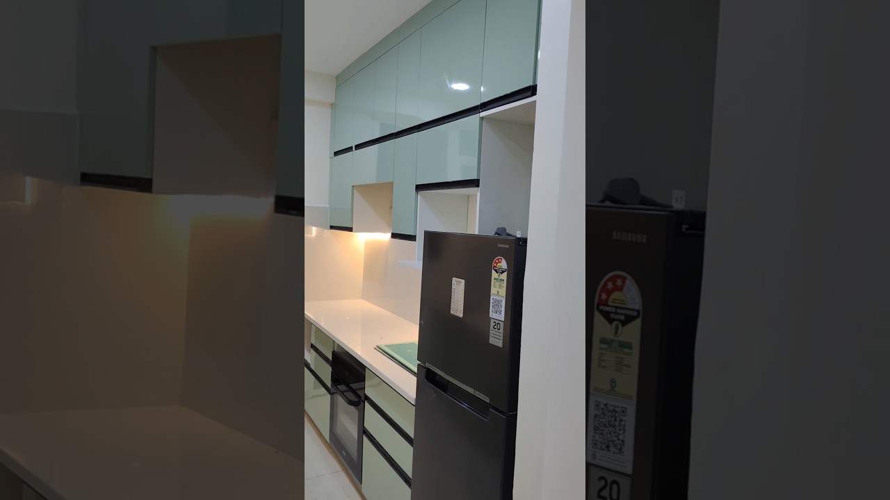 Livspace kitchen design with full internal accessories #livspace #modularkitchen #homeinterior #yt