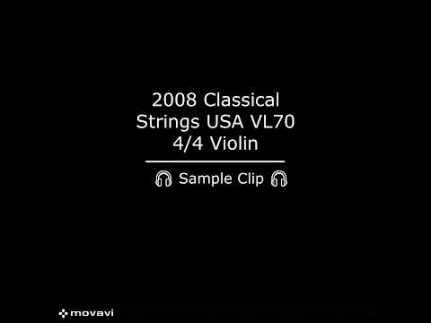 2008 Classical Strings USA VL70 4/4 Violin | Reverb