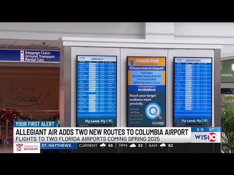 2 new routes coming to Columbia Metropolitan Airport