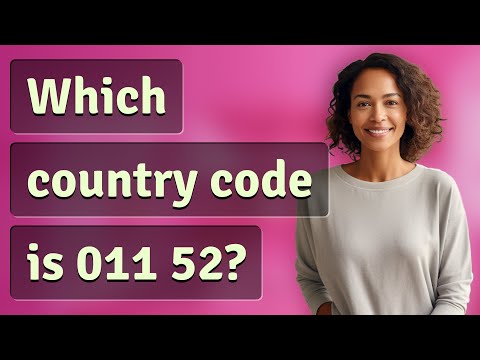 Which country code is 011 52?