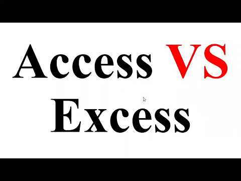 Access Vs Excess , confusing word with meaning.Pair of words by Zeeshan Shafique