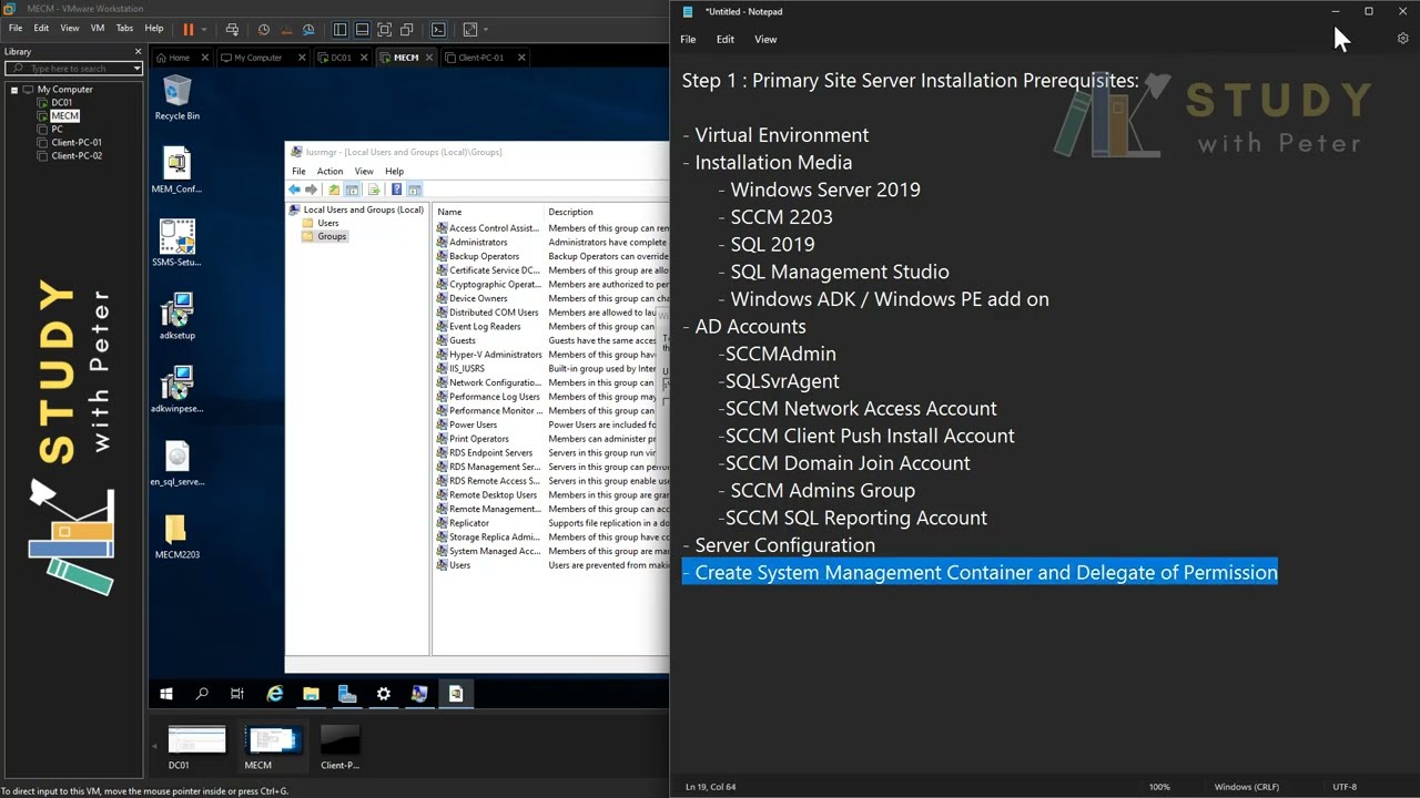 Step by Step SCCM/MECM 2203 Installation LAB - 01| ✅ Primary Site Server Installation Prerequisites
