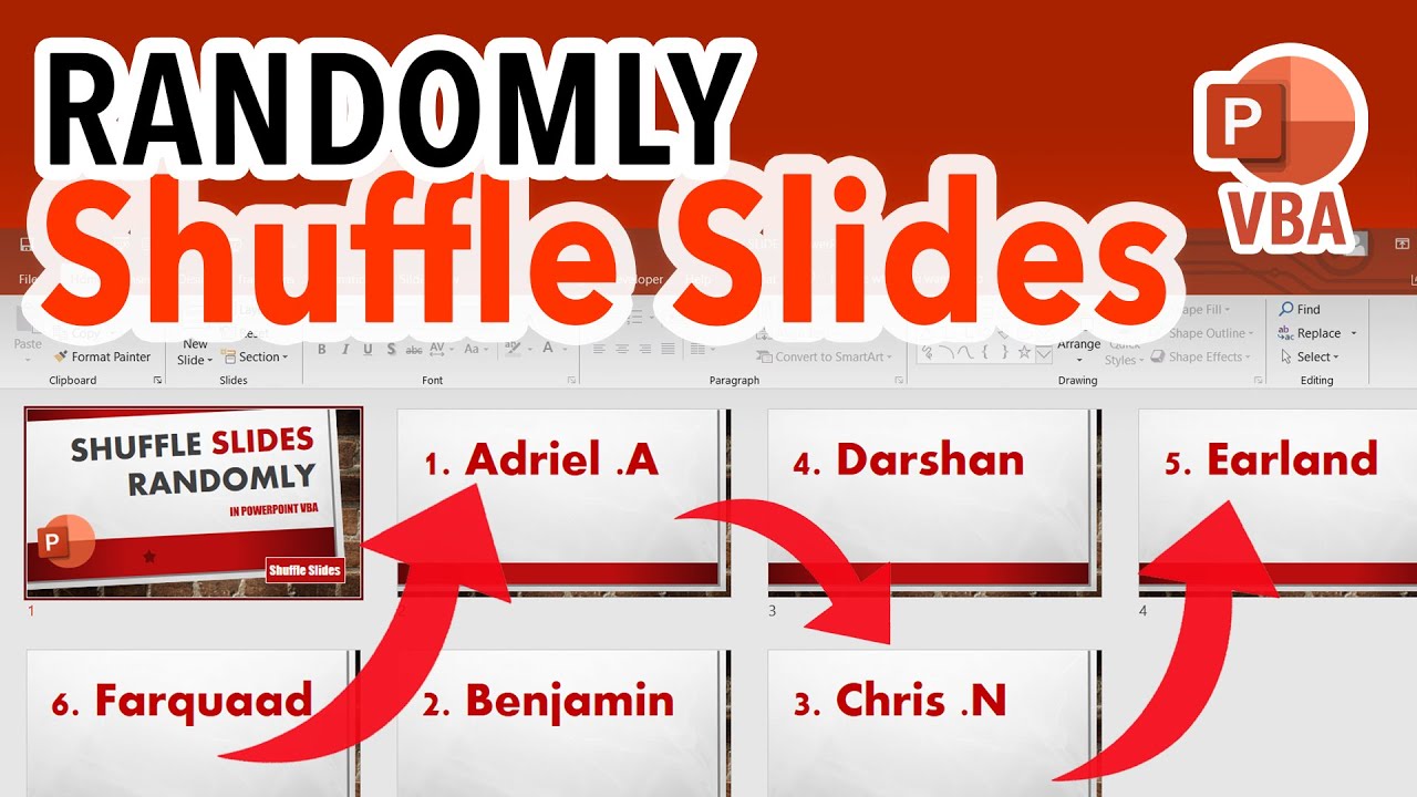 How to Shuffle Slides in RANDOM Order in PowerPoint - PPT VBA Tutorial