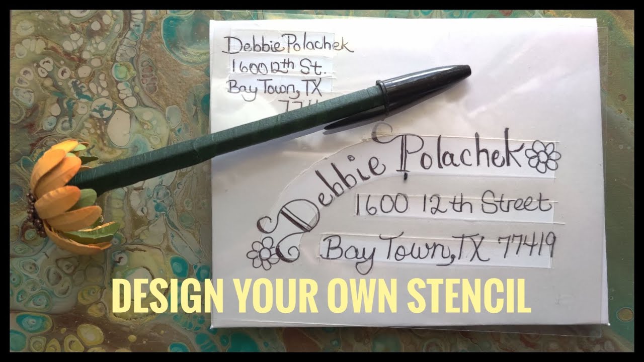 How to make: Envelope Addressing Template, Stencil or Guide - For Handwritten Envelopes