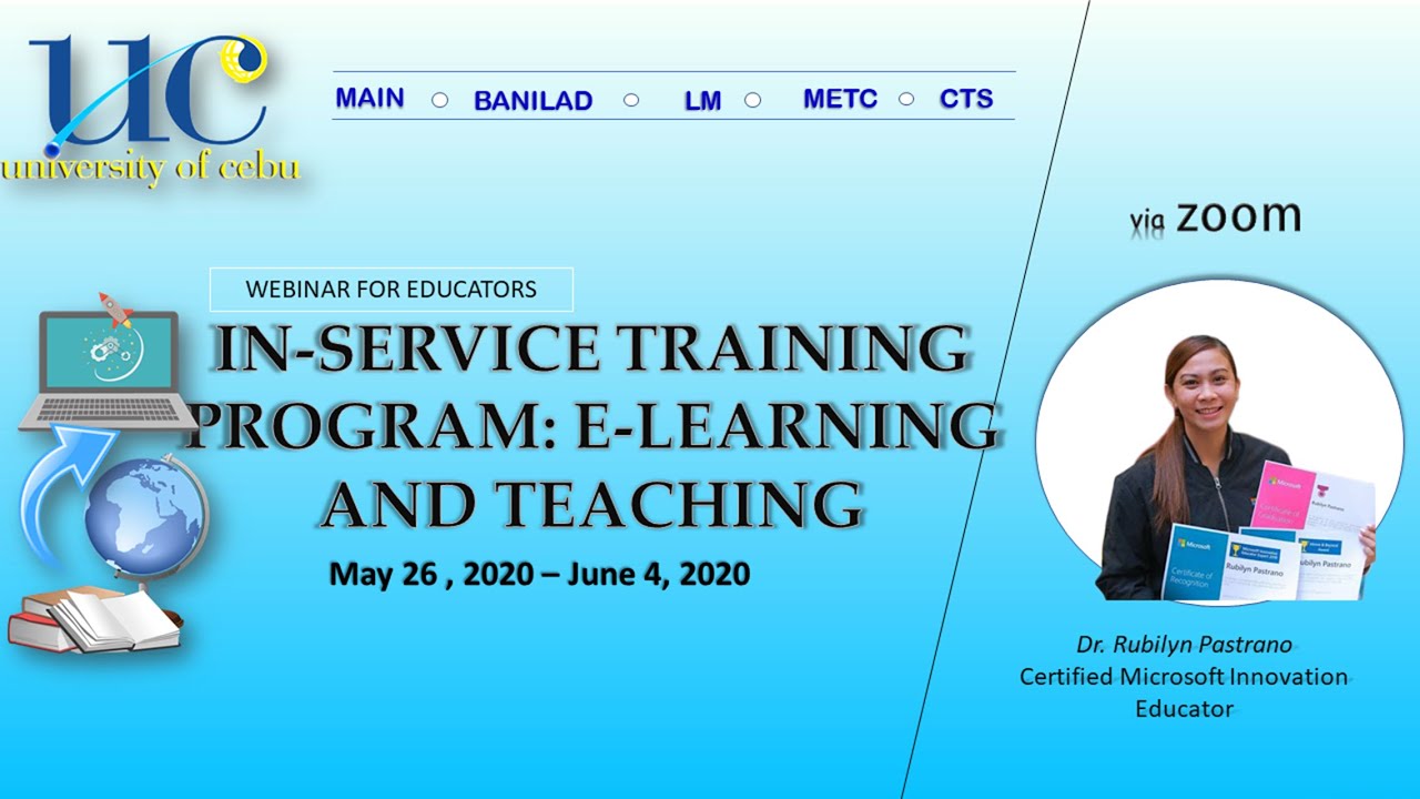 UNIVERSITY OF CEBU E-LEARNING AND TEACHING WEBINAR