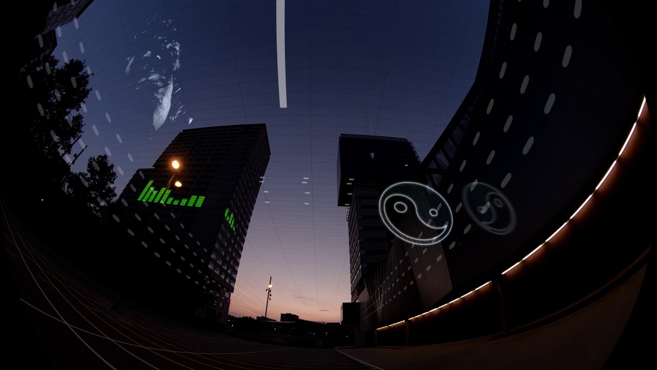 Fulldome projection test