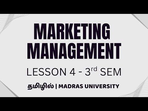 Lesson 4 | Marketing Management | STRATEGIC PLANNING in Marketing | MBA | Madras University