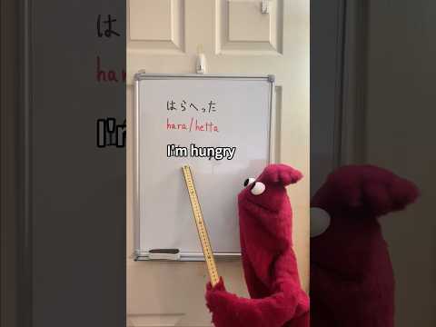 How to say” I’m hungry” in Japanese. #hiragana #nihongo #japanese