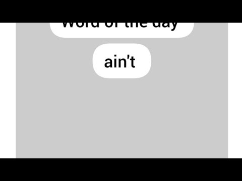 #ain't #wordoftheday #grammaworld #vocabulary #viral #ytshorts #english #fypシ #viralvideo