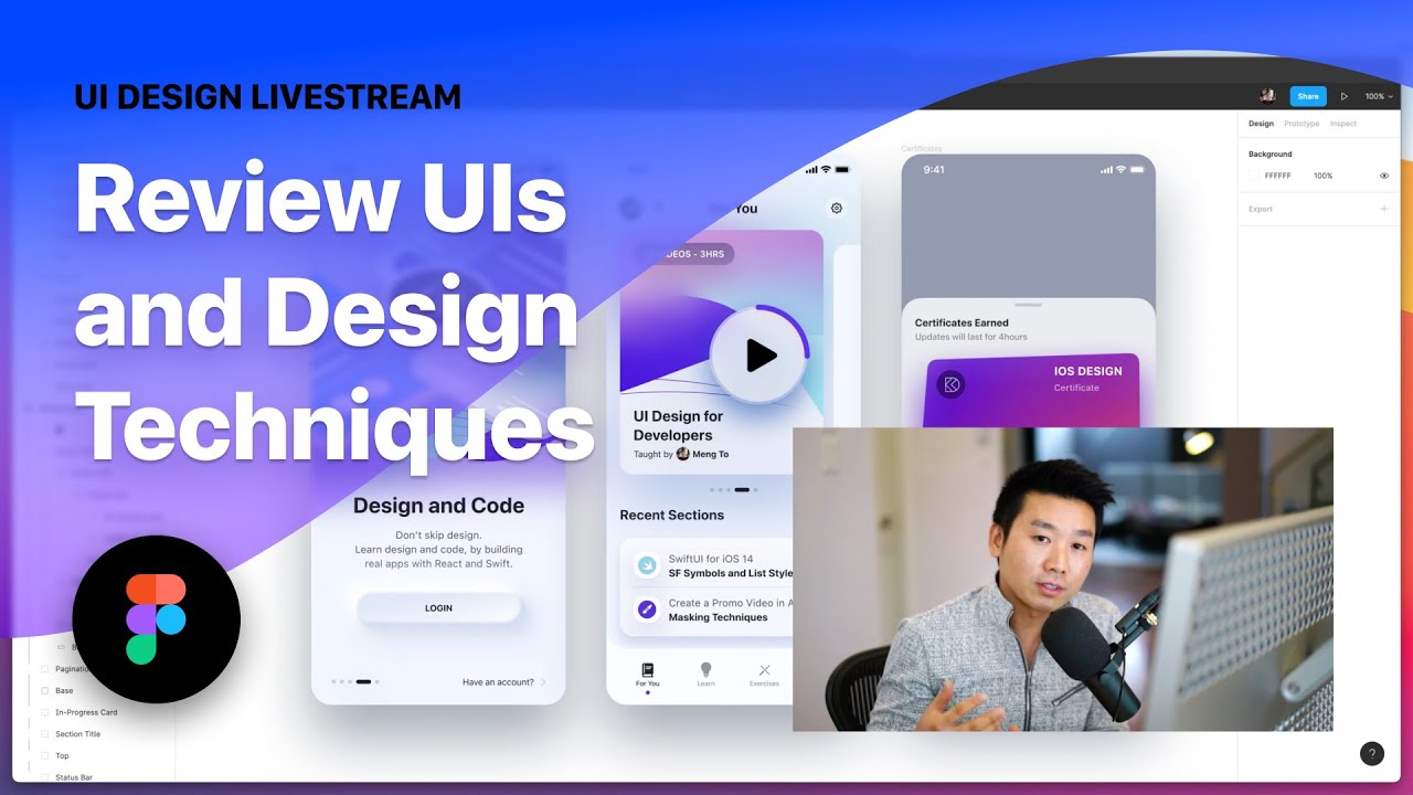 UI Design Livestream: Review, Redesign UI in Figma