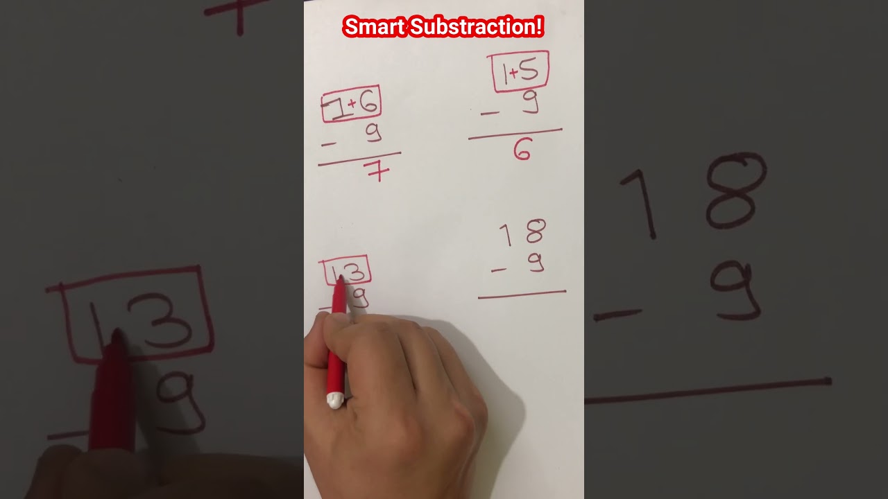 Mastering Smart Subtraction: Quick and Easy Math Trick | #shorts