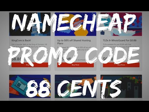 NAMECHEAP PROMO CODE 2019 🏆 $0.88 DOMAINS / 50% OFF HOSTING