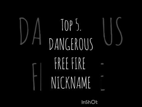 Top 5 Free Fire stylish design Nicknames#name#ytshort@