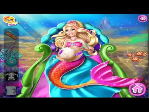 Pregnant Barbie Mermaid Emergency - Barbie Games