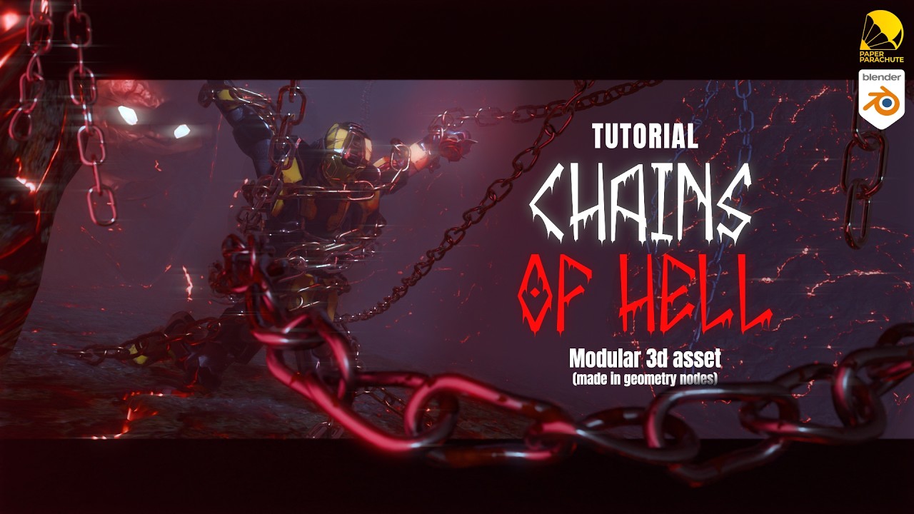 Chains from hell Tutorial | Blender Geometry Node Asset