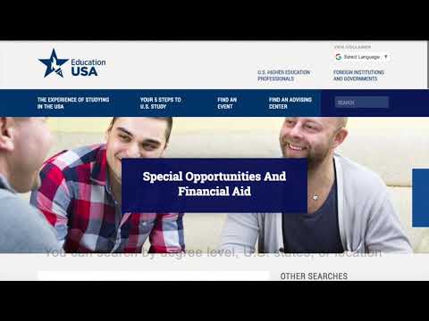 EducationUSA | Finding Financial Aid and other $$-Saving Opportunities on EdUSA Website