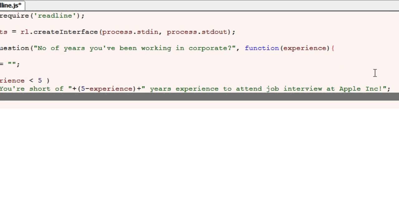 05. User Input Using readline Module: Node.js