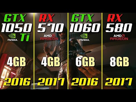 GTX 1050 Ti vs  RX 570 vs  GTX 1060 vs  RX 580  in 2021
