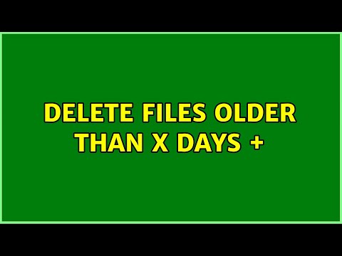 Unix & Linux: Delete files older than X days + (3 Solutions!!)