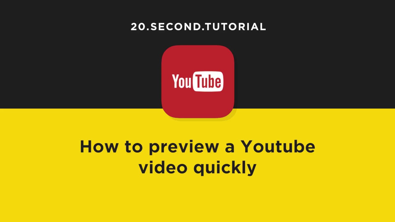 Scan through a YouTube video | YouTube Tutorial #18